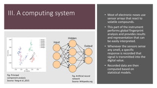 Electronic nose in Food Analysis | PPTX