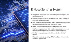Electronic nose in Food Analysis | PPTX