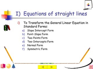 History,applications,algebra and mathematical form of plane in ...