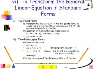 History,applications,algebra and mathematical form of plane in ...