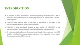 wireless E notice board | PPTX