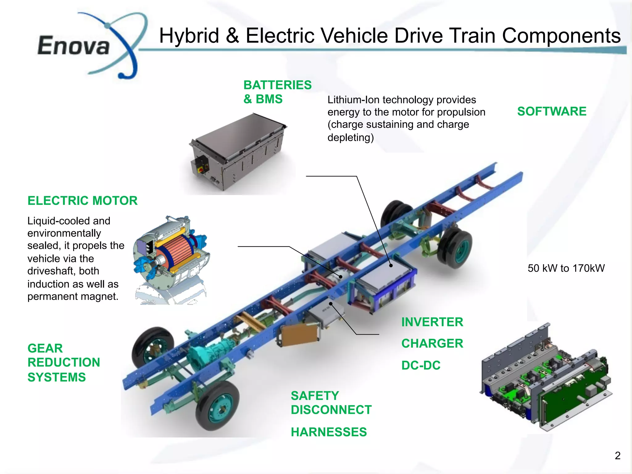Enova systems hybrid and electric commercial vehicles | PDF