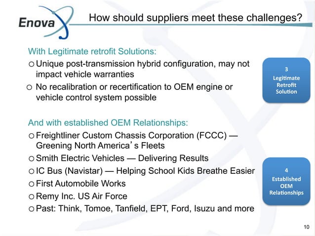 Enova systems hybrid and electric commercial vehicles | PDF