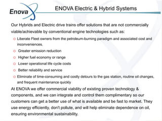 Enova systems hybrid and electric commercial vehicles | PDF