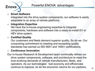 Enova systems hybrid and electric commercial vehicles | PDF