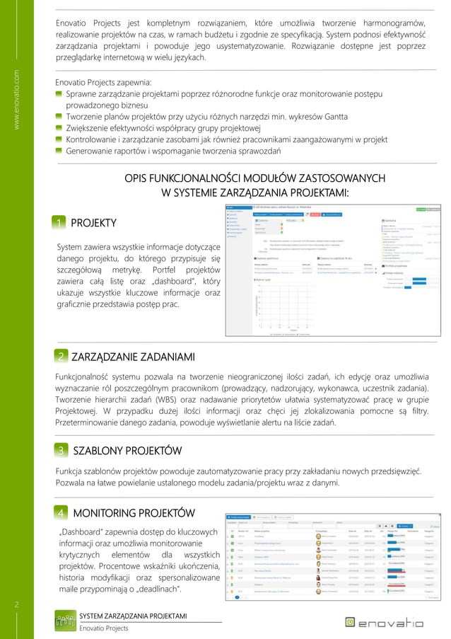 System zarządzania projektami | PDF