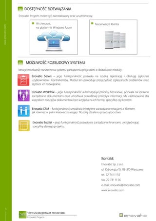 System zarządzania projektami | PDF