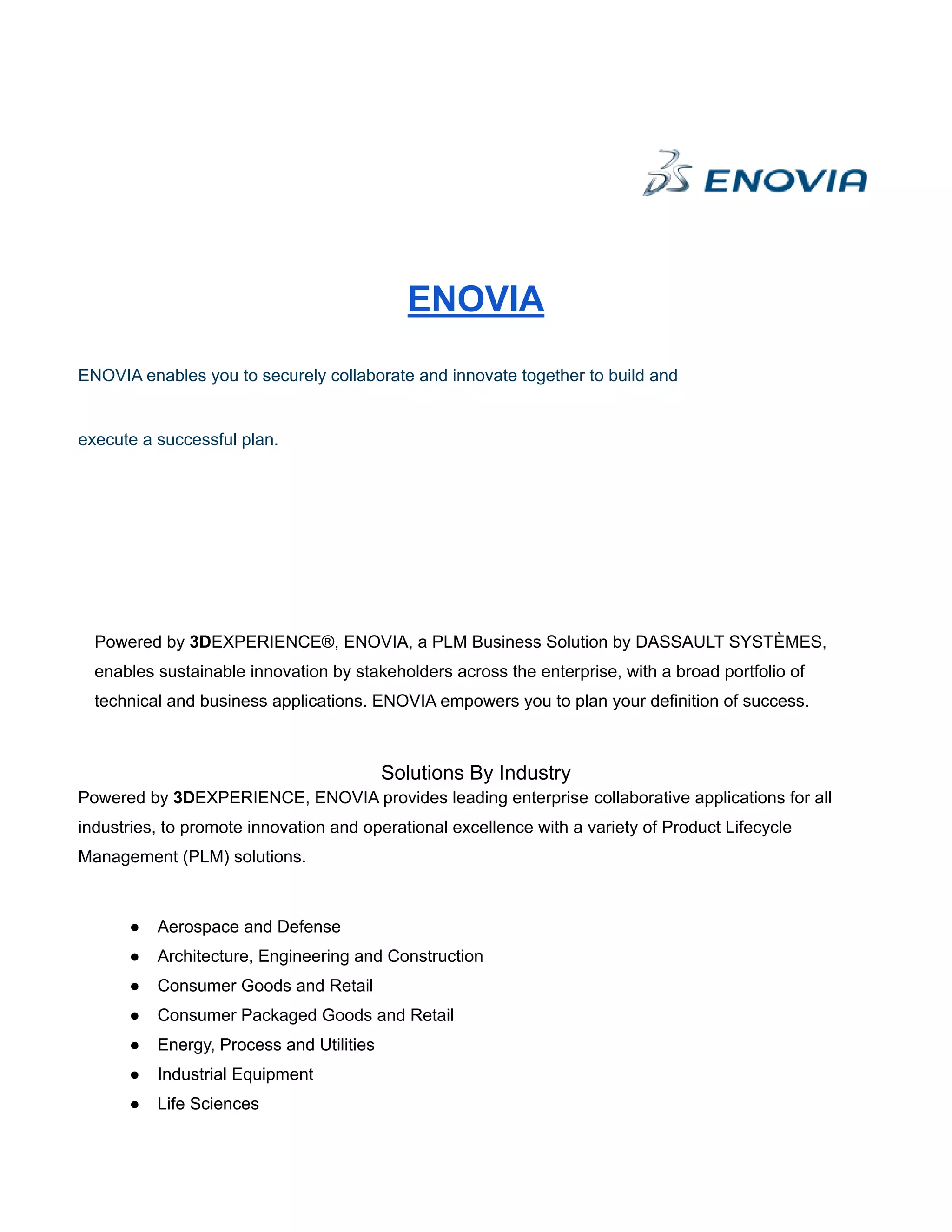 Enovia | PDF