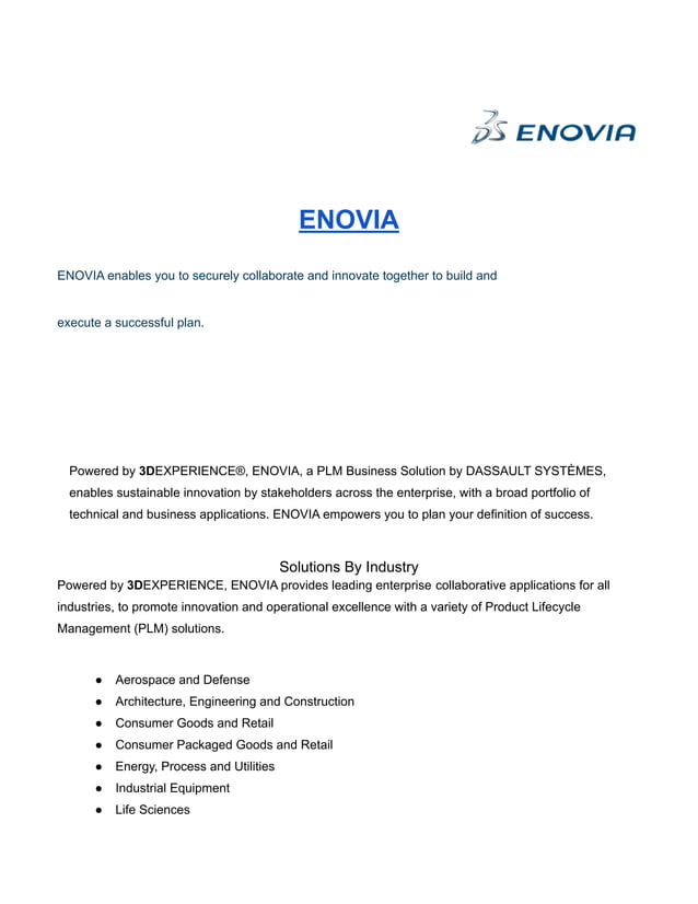Enovia | PDF