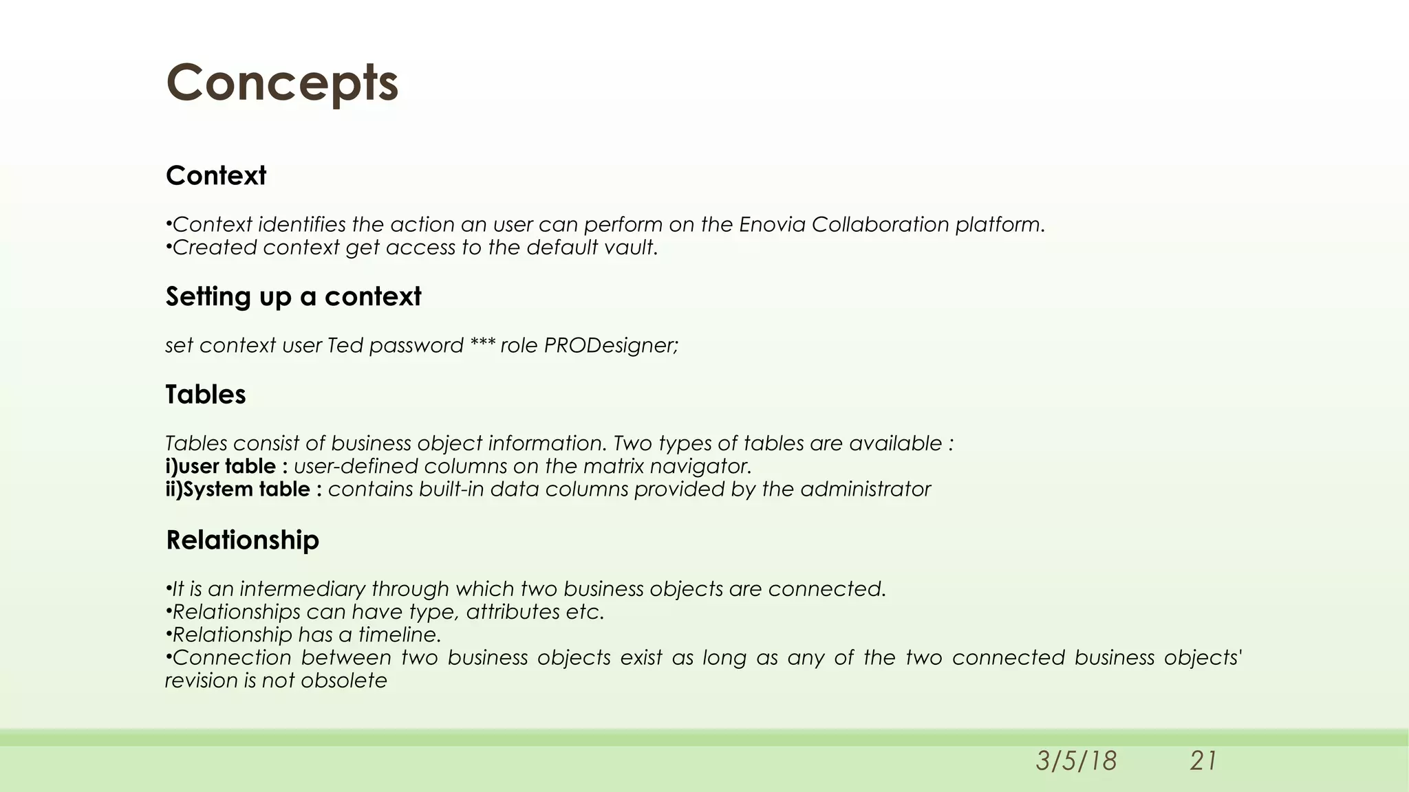 Enovia Collaboration Platform and Matrix Query Language | PPT