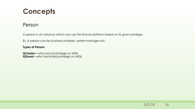 Enovia Collaboration Platform and Matrix Query Language | PPT ...