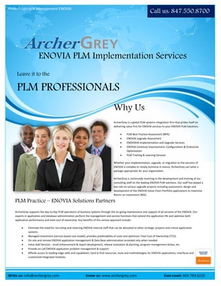 ENOVIA PLM services | PDF