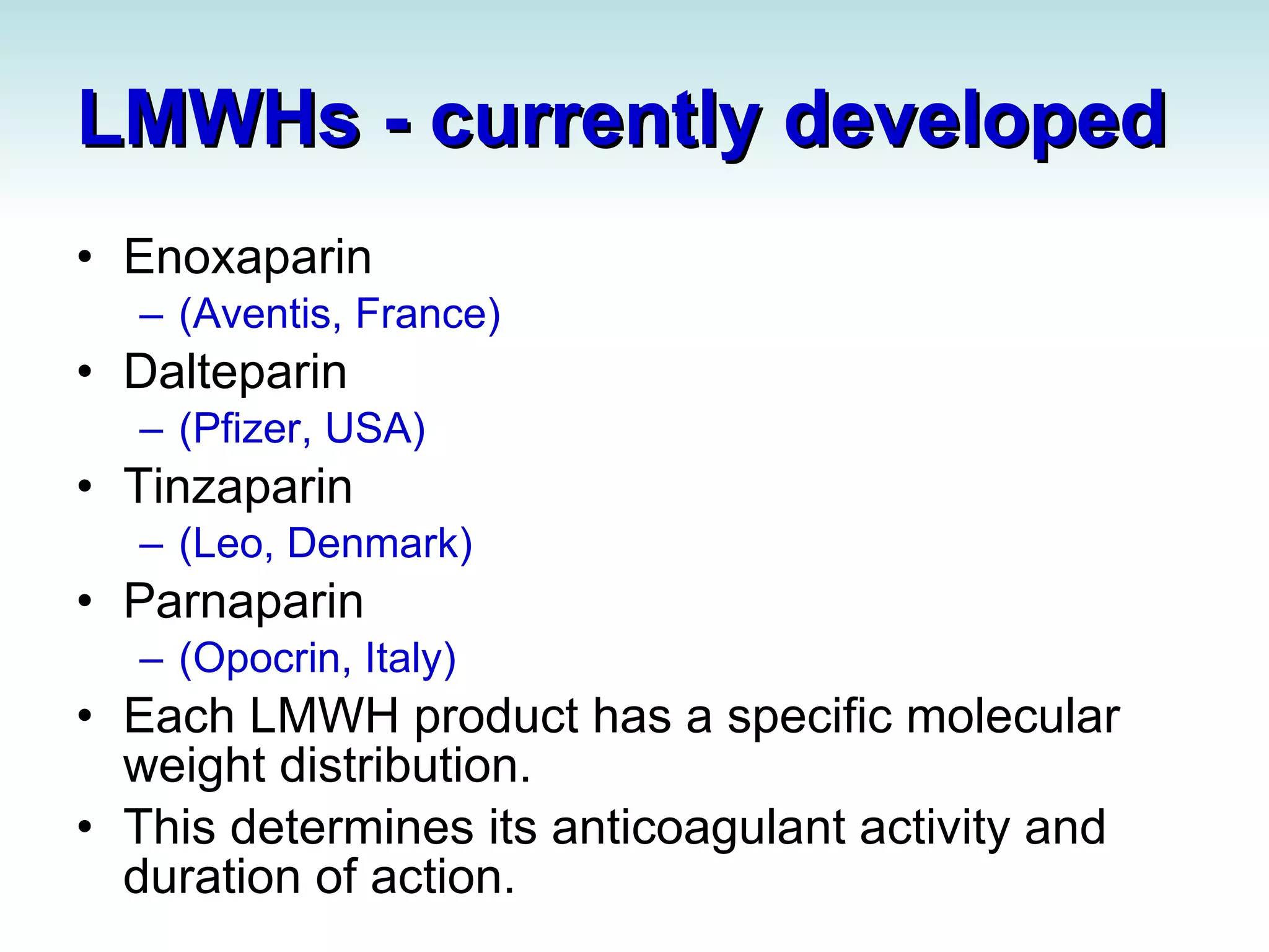 Enoxaparin | PPT