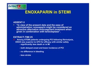 Enoxaparin Proven Across the ACS Spectrum | PDF