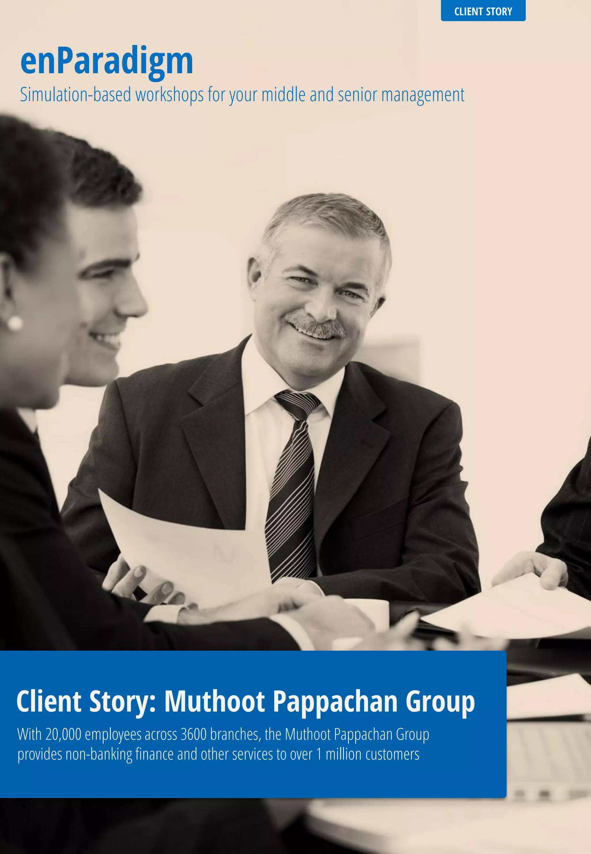 enParadigm Client Story - The Muthoot Pappachan Group | PDF