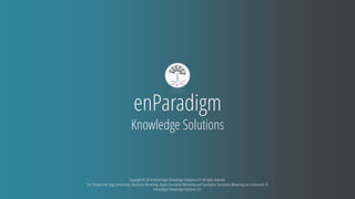 enParadigm Corporate Brochure | PDF | Business Expos & Conferences | Events