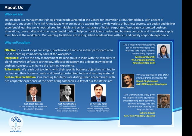 enParadigm Corporate Profile | PPT