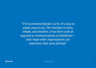 Pathfinder international customer story: How Pathfinder used Bynder to ...