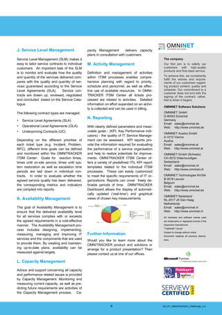 OMNITRACKER IT Service Management Center | PDF