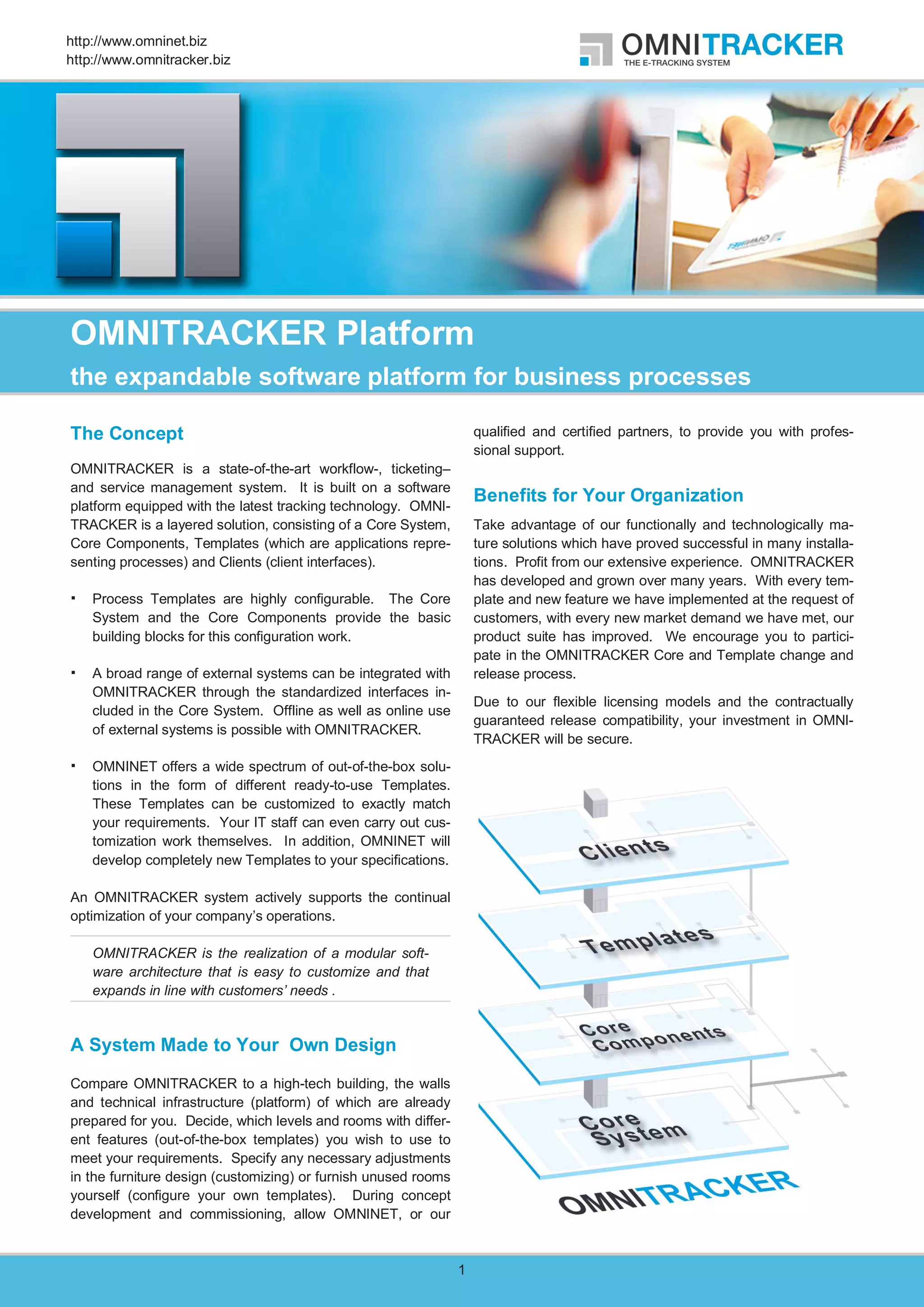 The OMNITRACKER platform | PDF