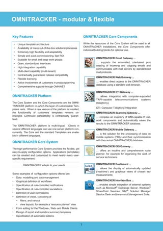 The OMNITRACKER platform | PDF