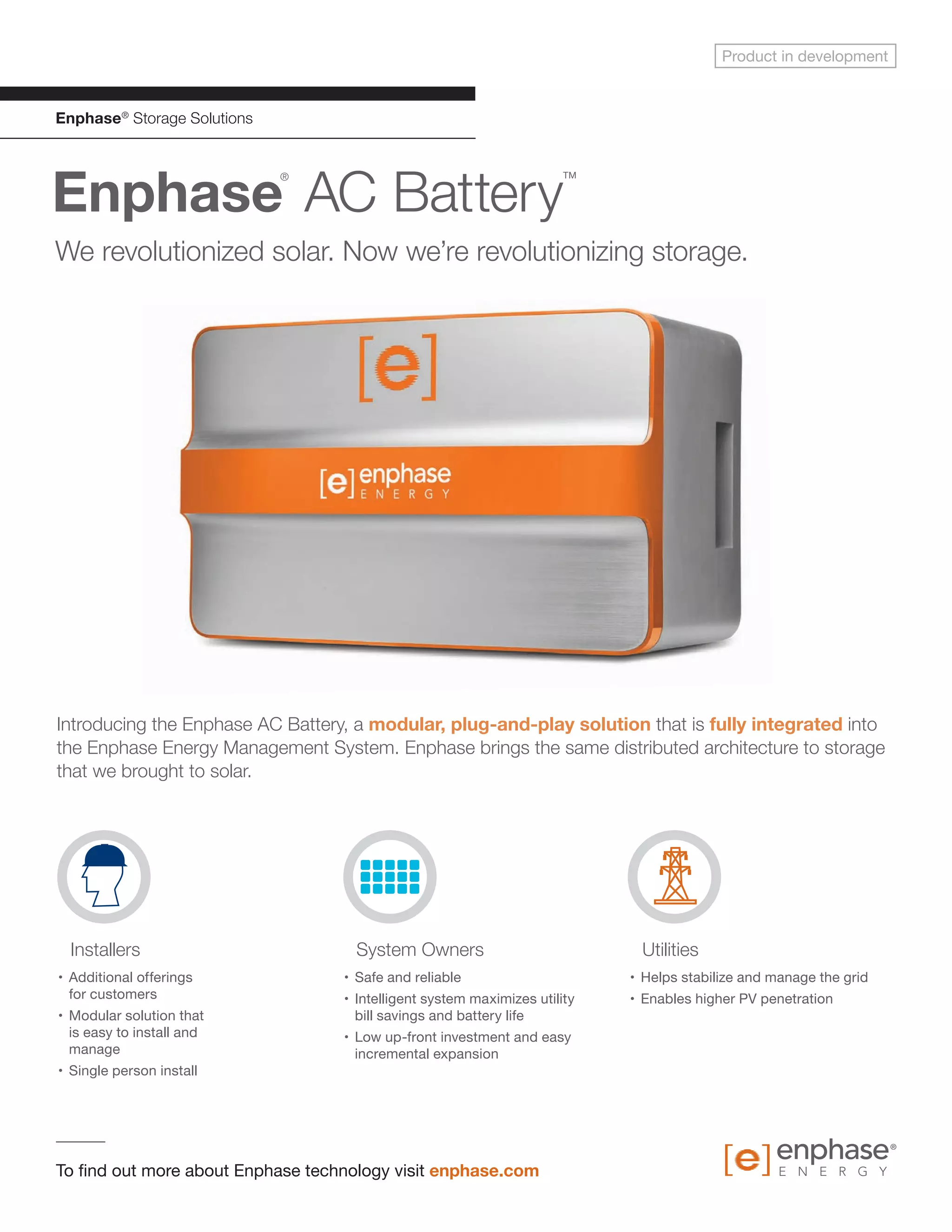 Enphase AC Battery | PDF