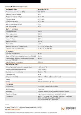 Enphase me250 data_sheet_en_apac | PDF