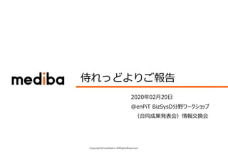 [enPiT BizSysD分野ワークショップ（成果発表会）情報交換会]侍れっどよりご報告（お蔵入り） | PDF | Career Planning | Careers