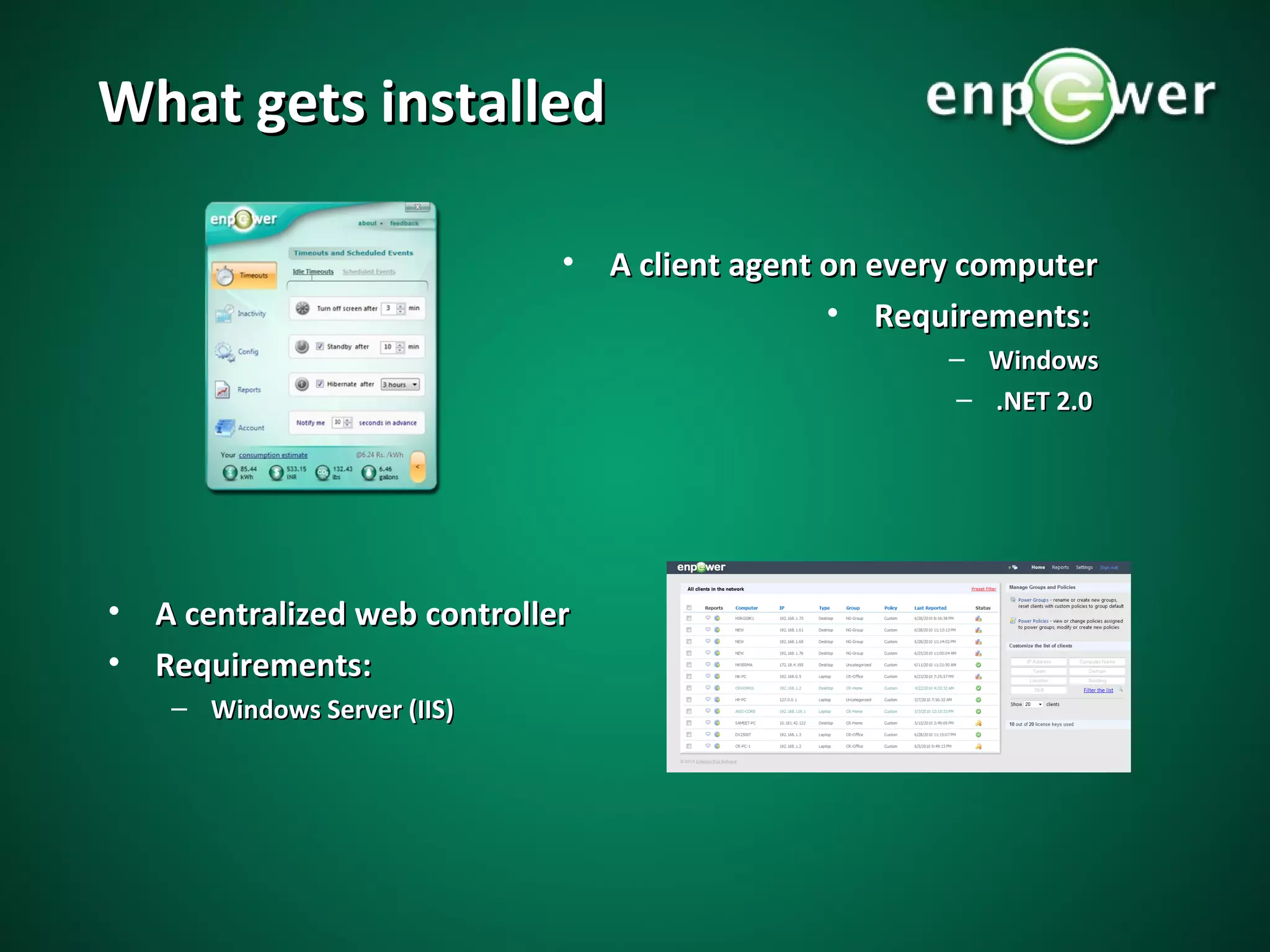 Enpower - Enterprise PC Power Management | PPS | Business Utilities | Business