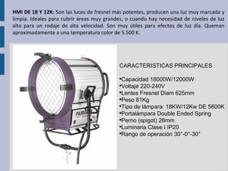 Luces HMI | PPT
