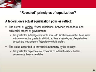 Fiscal federalism and the equalization system in Canada: Lessons for ...