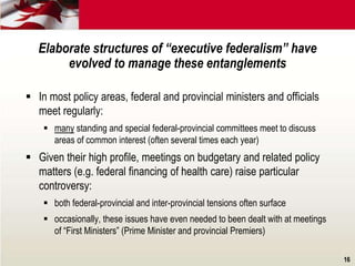 Federalism and intergovernmental relations in Canada | PPTX