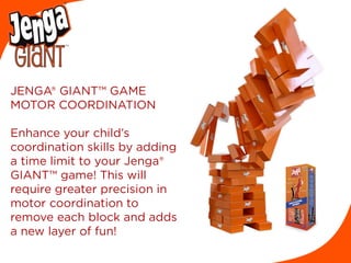 Play with the kids! Discover some tips on how to play Jenga® GIANT ...