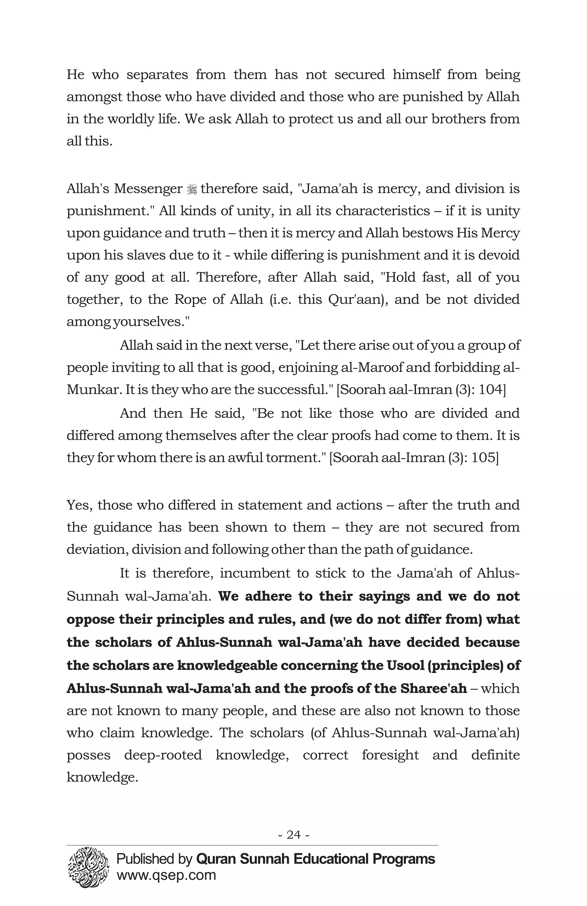 Islamic Principles for the Muslim's Attitude during Fitan | PDF
