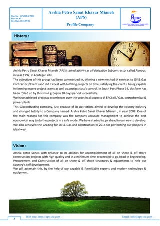 APS Profile Company | PDF