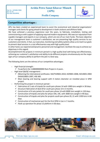 APS Profile Company | PDF