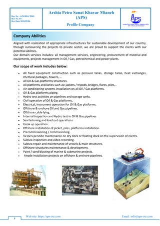 APS Profile Company | PDF