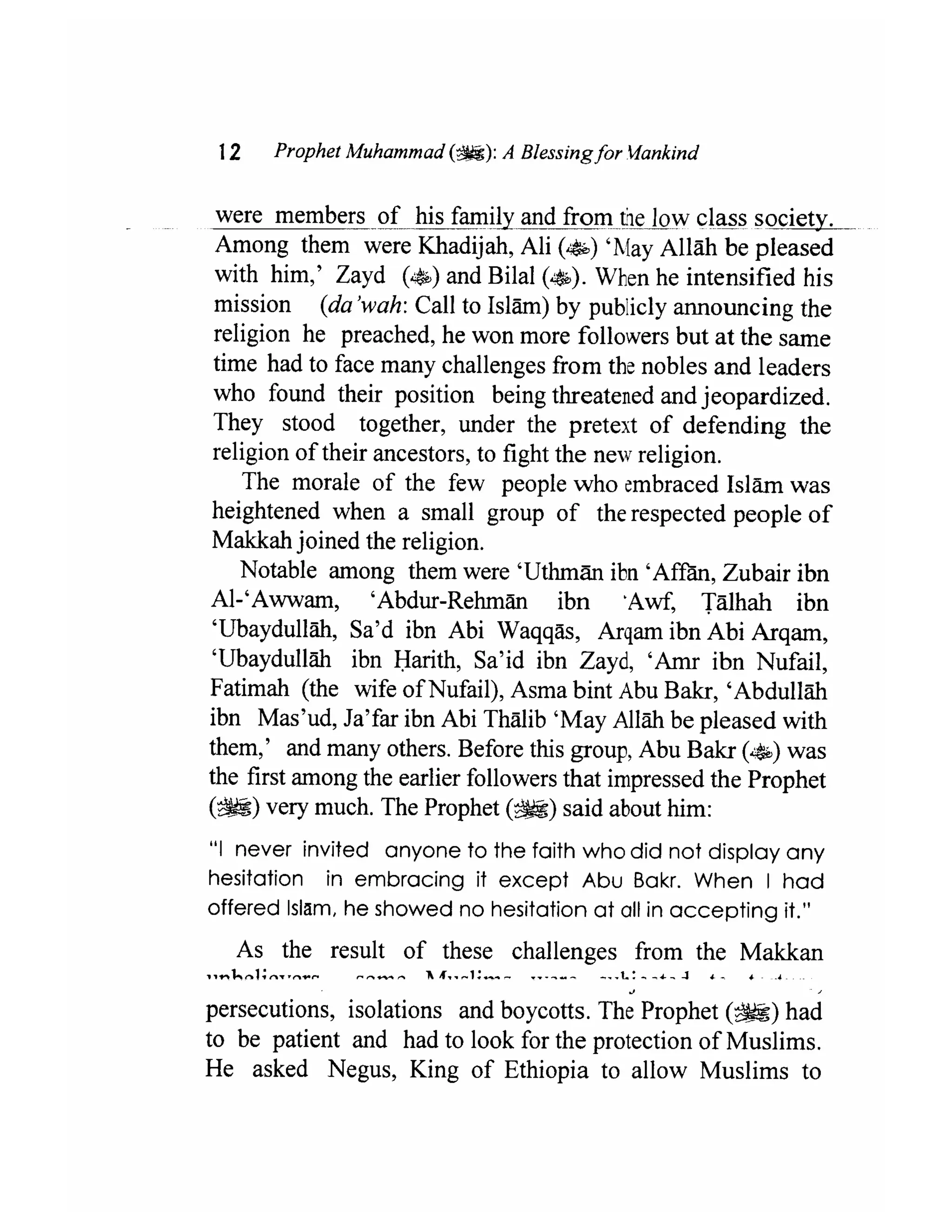 Prophet Muhammad (PBUH) A Blessing For Mankind | PDF