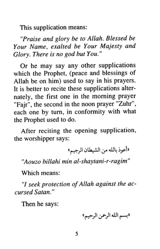 Prophet Muhammad's manner of performing prayers | PDF