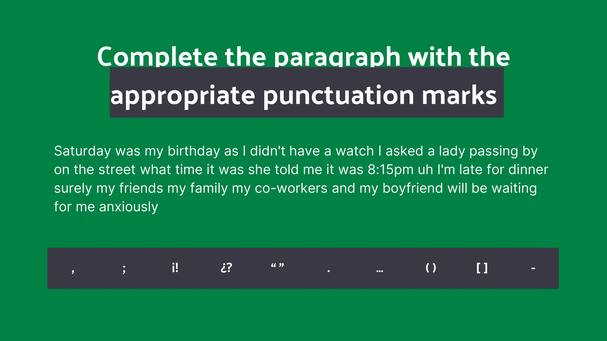 EN Punctuation Marks_ When to use Them_ by Slidesgo.pptx