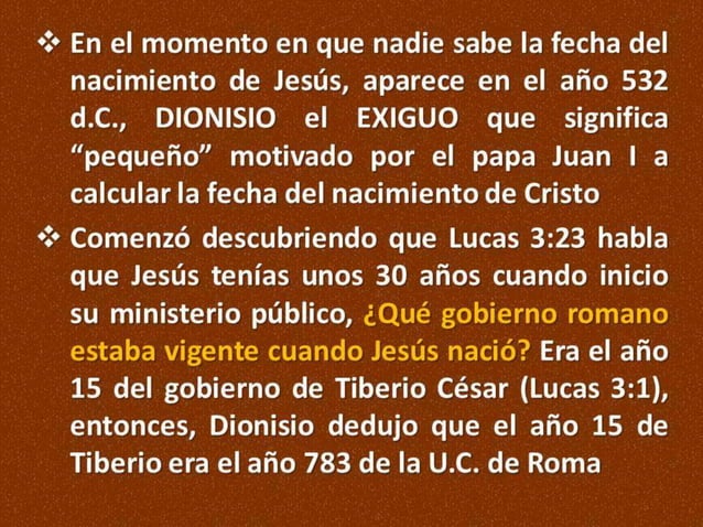 EN QUE AÑO NACIÓ JESÚS | PPT