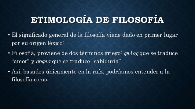 En que consiste la filosofía