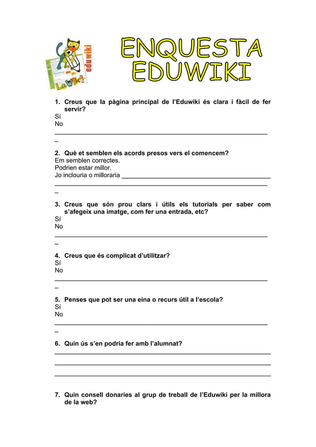 Enquesta EDUWIKI | DOC
