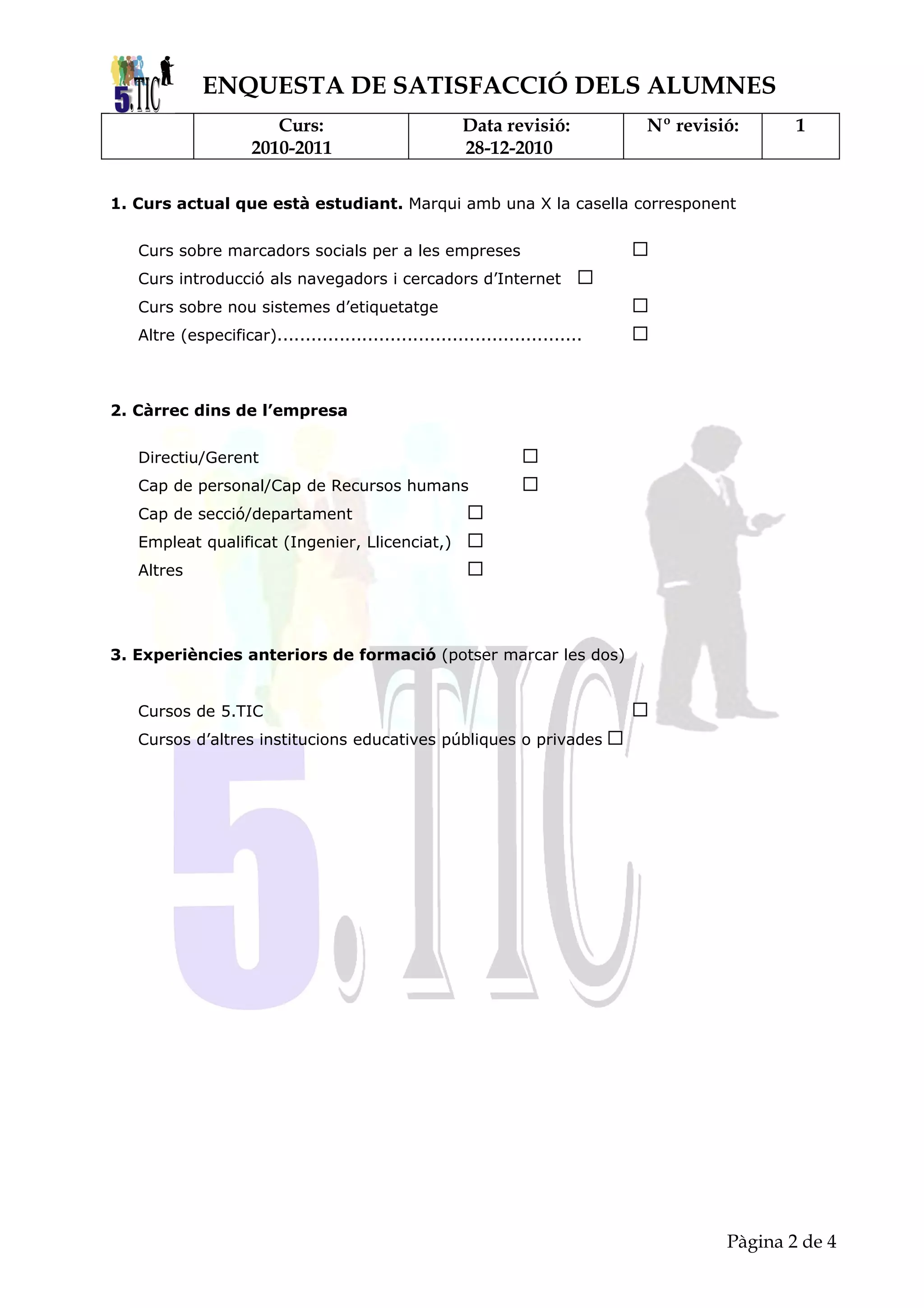 Enquesta inicial alumnes | DOC