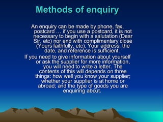 Enquiries | PPT