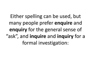 Enquiries Business Communication | PPTX