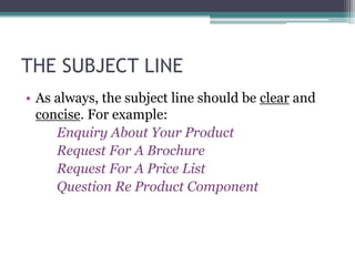 Email of Enquiry | PPSX