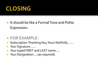Enquiry letters ( bc ) | PPT