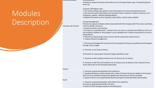 Enquiry to order functional brief | PPTX