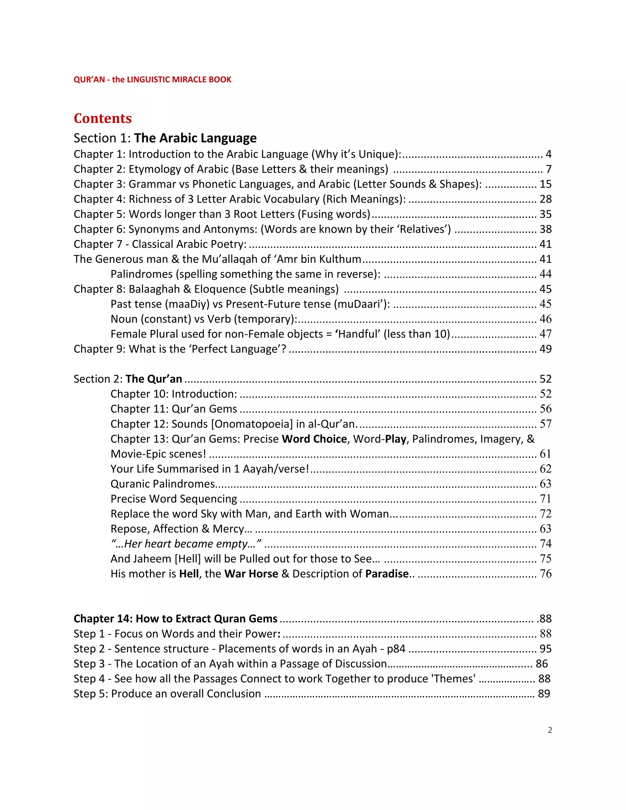 Al Qur'an the_linguistic_miracle | PDF